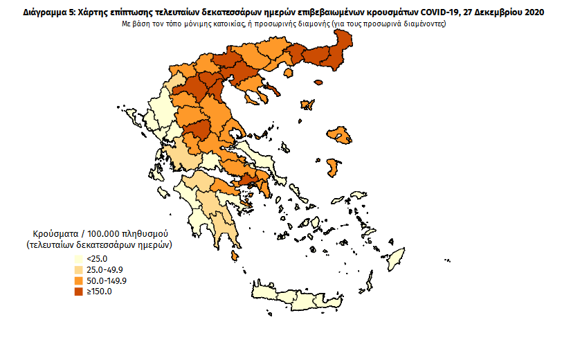 Μείωση Κρουσμάτων στην Π.Ε. Καστοριάς: Άλλαξε Κατηγορία στον Χάρτη ...