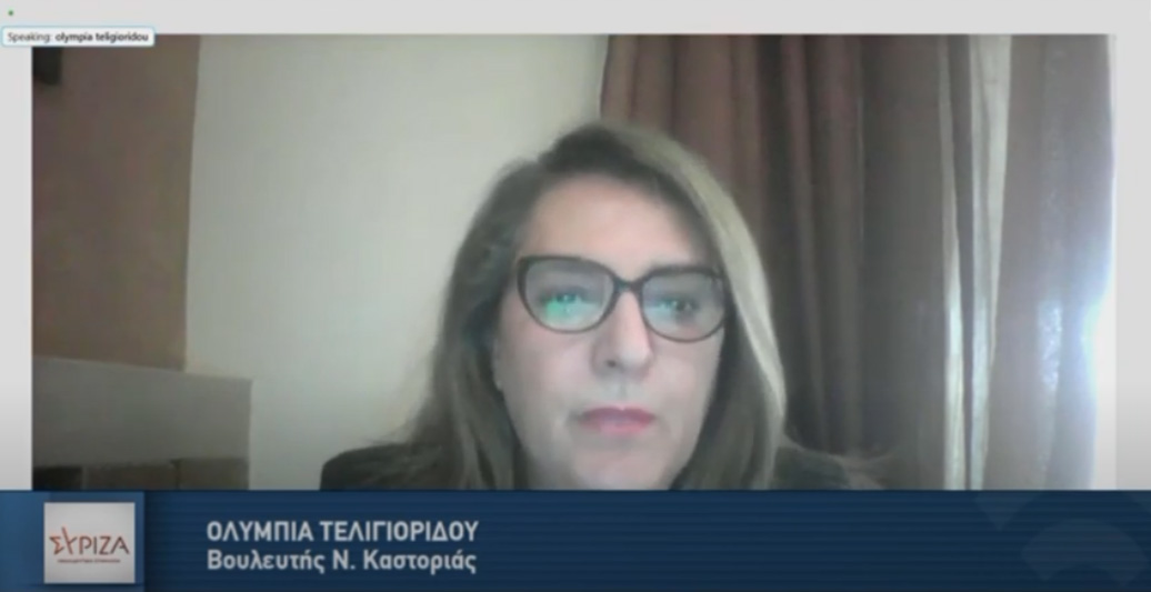 Ομιλία Ολυμπίας Τελιγιορίδου στην Επιτροπή Παραγωγής και Εμπορίου στο σ ...