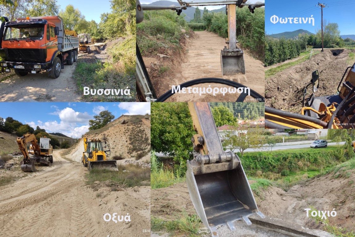 Σε εξέλιξη οι εργασίες καθαρισμού πρανών και αποστραγγιστικών αυλάκων ...
